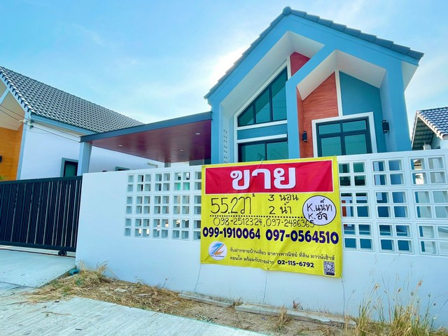 ขายบ้านเดี่ยวสไตล์โมเดิร์น ใหม่ ป้ายแดง 55.2 ตร.วา สไตล์โมเดิร์น ZB011